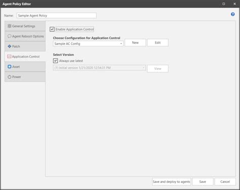 Enabling Application Control