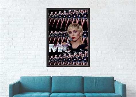 Miley Cyrus Midnight Sky Poster Sign Miley Printable Poster Etsy