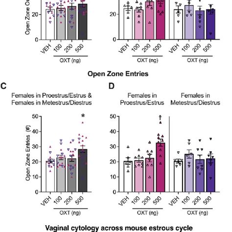 Oxytocin Oxt Decreased Anxiety Like Behavior In The Elevated Zero