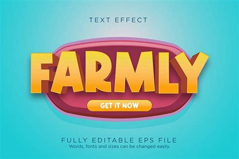 farmly game ui button text effect font graphic by juliomesak · creative