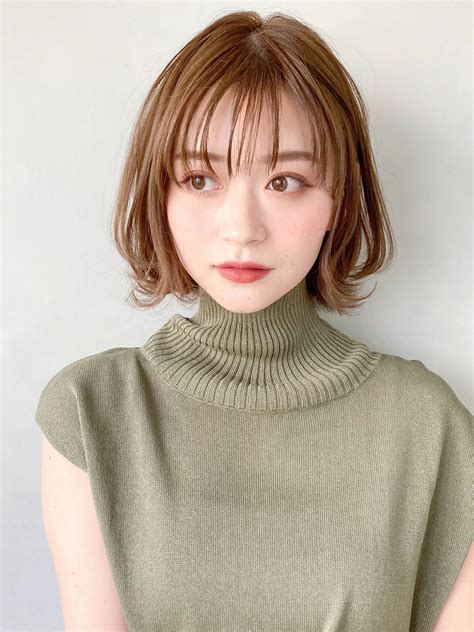 イヤリングカラーベージュ パーマ ミディアムレイヤー ベリーショート×kyli表参道×トキタ マサヒロ Kyli表参道×602759【hair】