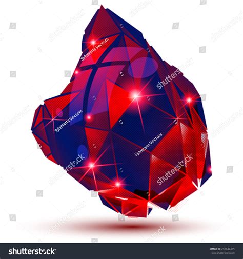 Plastic Pixilated 3d Shiny Object Isolated Stock Vector Royalty Free 218842435 Shutterstock