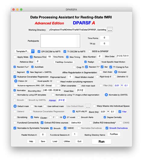 Data Processing Assistant For Resting State Fmri Dparsf The R Fmri