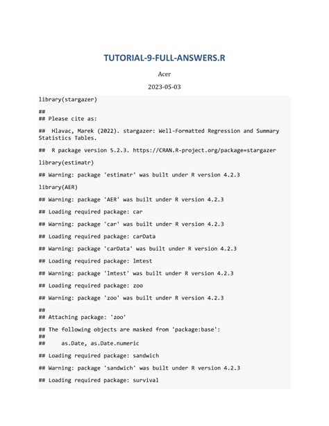 Tute 9 R Ecom 1 Checked By Tutor Tutorial 9 Full Answers Acer 2023 05 Librarystargazer