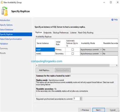 Configuring AlwaysOn Availability Groups In SQL Server 2022