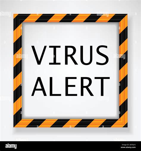 Virus Alert Sign Vector Illustration Symbol Stock Vector Image Art