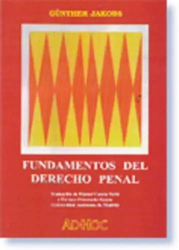 Fundamentos Del Derecho Penal Jakobs Gunther Mercadolibre