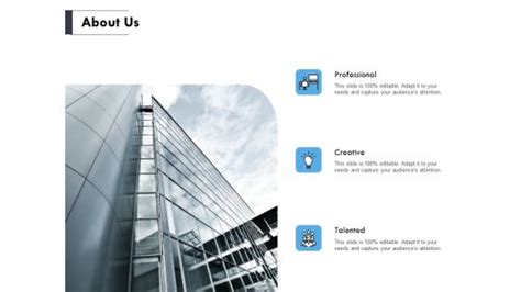 About Us Professional Ppt Powerpoint Presentation Slides Gridlines