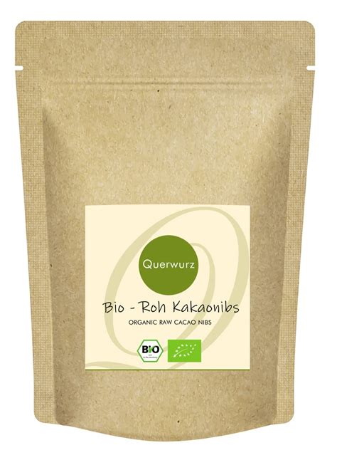 Roh Kakao Nibs Bio Bio Kakaonibs 100 Natur Ohne Süßungsmittel für