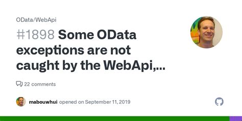 Some Odata Exceptions Are Not Caught By The Webapi But Swallowed By