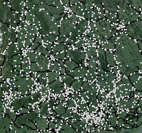 1 a snapshot of all vehicles on the osm road network black lines
