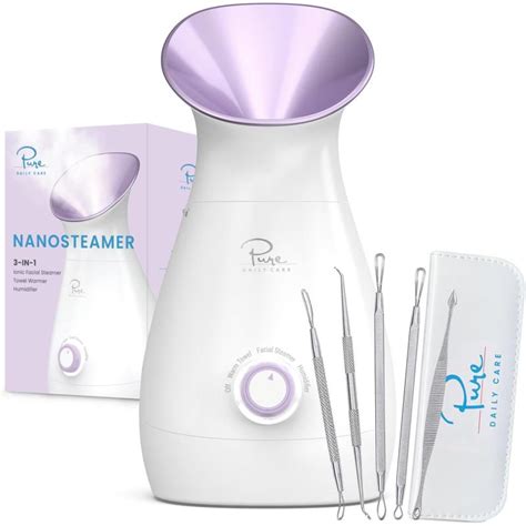Nanosteamer Large 3 In 1 Nano Ionic Facial Steamer With Precise Temp