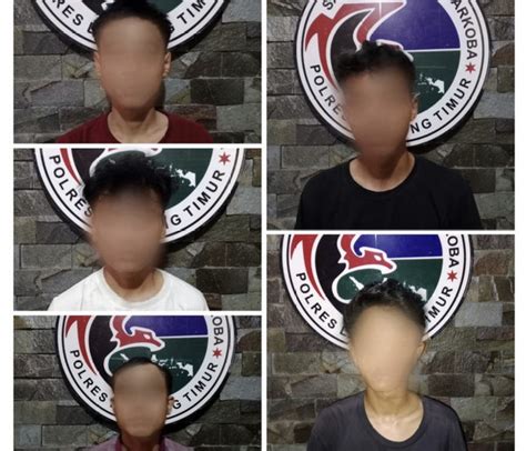 Tersandung Kasus Narkoba 5 Warga Dibawa Ke Kantor Polisi