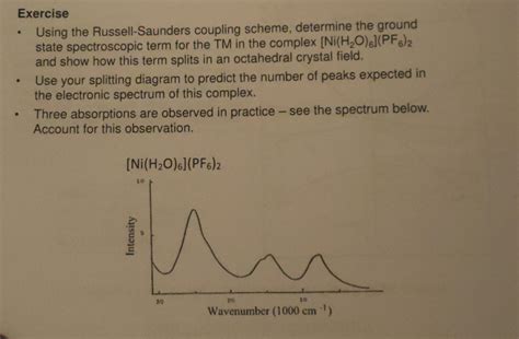 Solved Exercise Using The Russell Saunders Coupling
