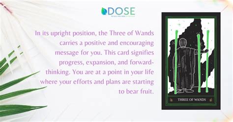 The Meaning Of The Three Of Wands Tarot Card Dose
