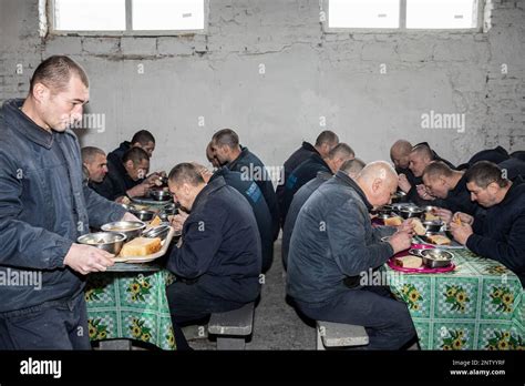 Concentration Camp Prisoners Eating