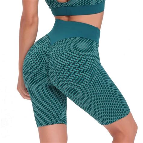 Lovskoo Women Workout Shorts Scrunch Shorts Seamless High Waisted