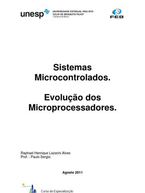 Sistemas Microcontrolados Evolução Dos Microprocessadores Pdf Microprocessador Circuito