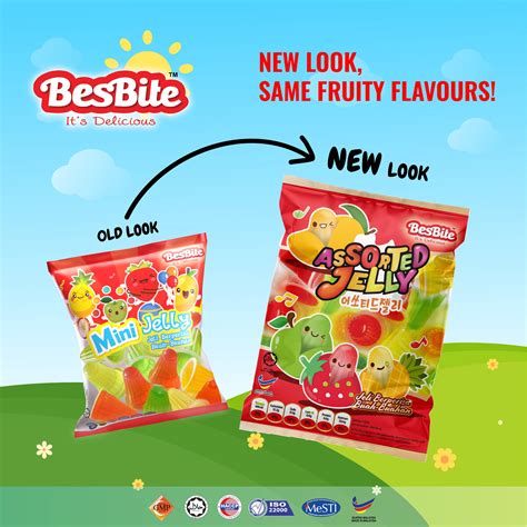 Besbite Happy Weekend 🎉 Introducing New Besbite Mini Jelly With A Fresh New Look Same