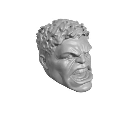 Archivo Stl Llavero Hulk Cabeza 🦸‍♂️ ・objeto De Impresión 3d Para