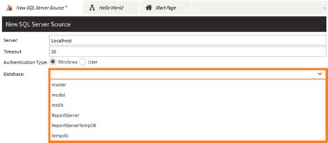 Adding A New Database Source Warewolf Knowledge Base