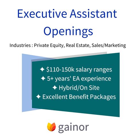Executive Assistant Roles Open 📢 We Have Multiple Ea Roles Open Within