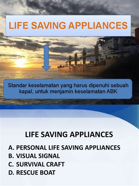 Life Saving Appliances Pdf
