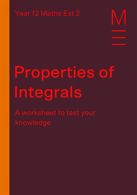 Part Properties Of Integrals Beginner S Guide To Year Ext Maths