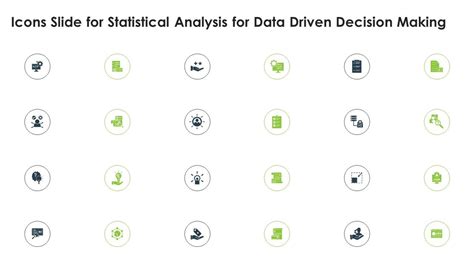 Icons Slide For Statistical Analysis For Data Driven Decision Making Ppt Presentation