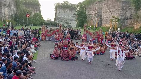 Traditional Balinese Dance In The Temple Grounds Stock Footage Video