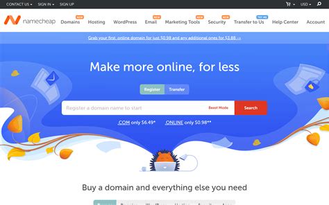 How To Create Landing Page Namecheap Website Builder