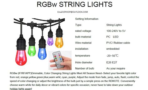 Rgbw String Lights