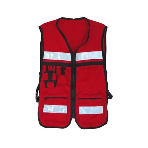 Chaleco Brigadista Rojo Con Portgafete Chbr Cpgr