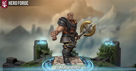 Black Dwarf Made With Hero Forge