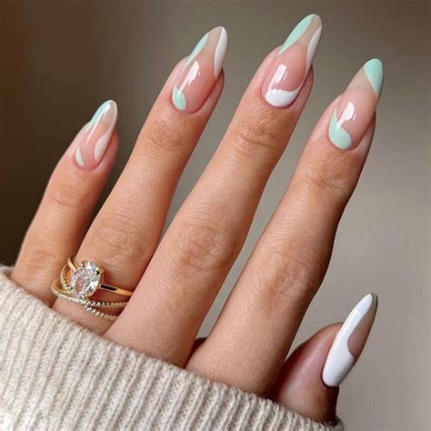 Churchf Detachable Almond False Nails Wearable French Stiletto Fake