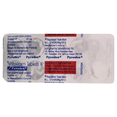 Pyrodex Tablet Relieve Arthritis Pain Sun Pharma