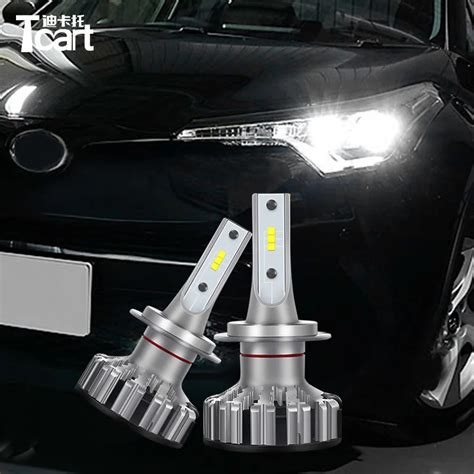Tcart Car LED Headlight Bulbs H H H Led Fog Lights Auto White Fog Driving Lamps For Toyota