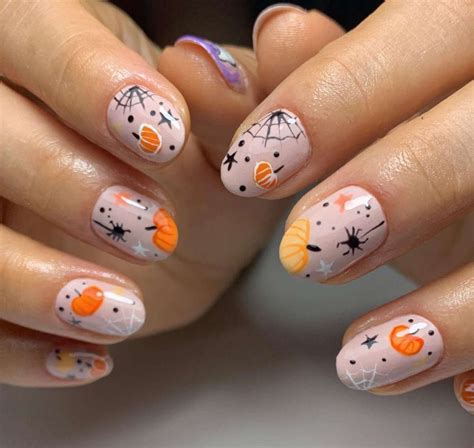 Manicura de terror ideas fabulosas para uñas cortas este halloween