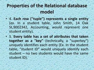 Relational Database PPT