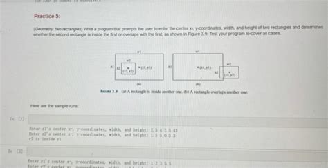 Solved Practice 5 Geometry Two Rectangles Write A Program