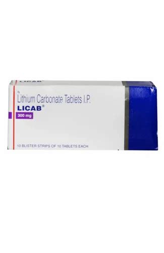 Licab 300 Mg At ₹ 270box Lithium Carbonate Tablet In Lucknow Id