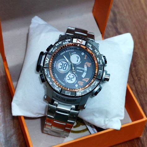 Classic Collection JoeFox Men's Action Watch Dual-Time Non-tarnish ...