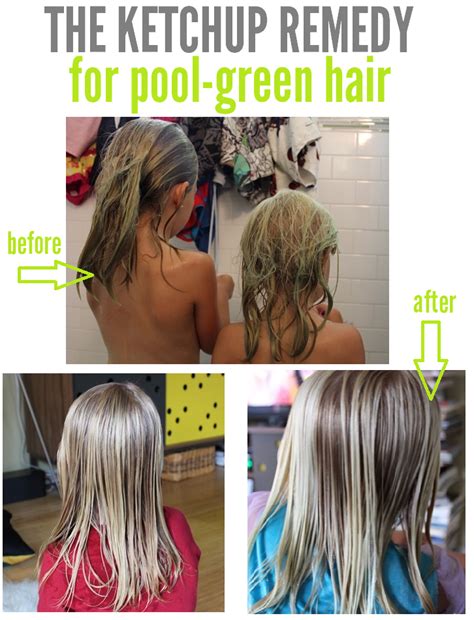 Restoring Chlorine Green” Pool Hair To Blonde With Ketchup Yes