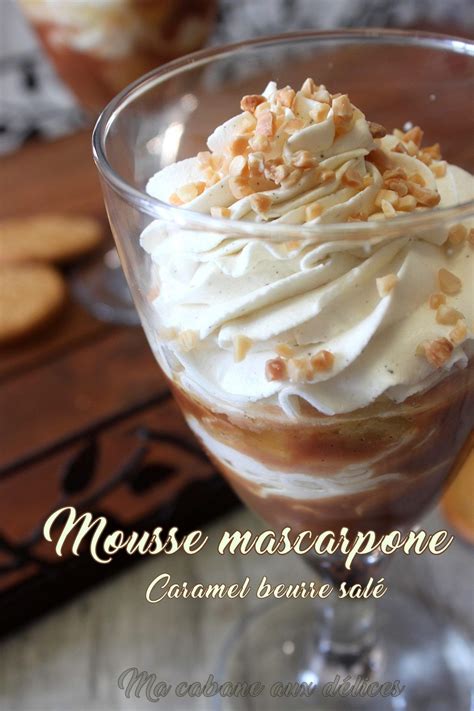 Mousse mascarpone caramel beurre salé Recette Recette mascarpone