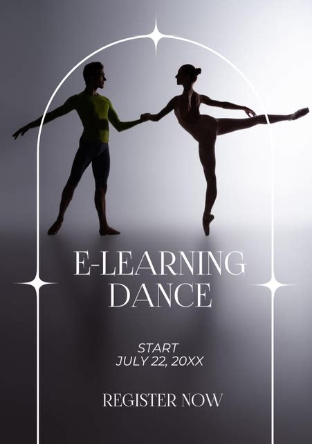 Online Dance Course Announcement Online Flyer A5 Template Vistacreate