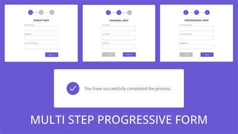Multi Step Form With Progress Bar Using Html Css Java Vrogue Co
