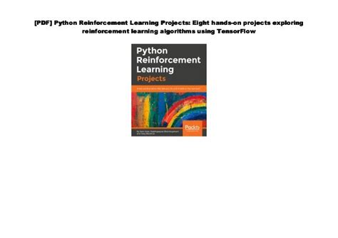 Pdf Python Reinforcement Learning Projects Eight Hands On Projects
