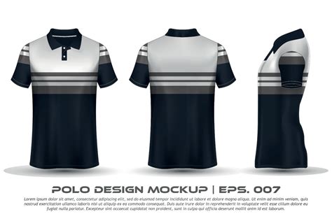 Vector Polo Shirt Mockup Design 16699239 Vector Art At Vecteezy