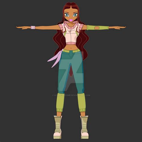 Winx Club Aisha 3d Model Render 1 By Azure Suzume On Deviantart