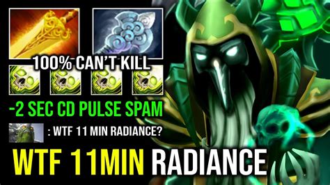 WTF 11Min Radiance Unlimited Burn DPS 1v5 Run At Them 1 Shot Reaper 2 Sec CD Skill Spam Dota 2